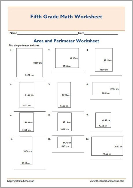 Properties of Rectangles Worksheets - EduMonitor | Science, Math ...