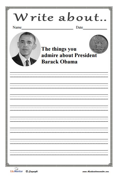 Social Studies Printables Barack Obama - EduMonitor | Science, Math ...
