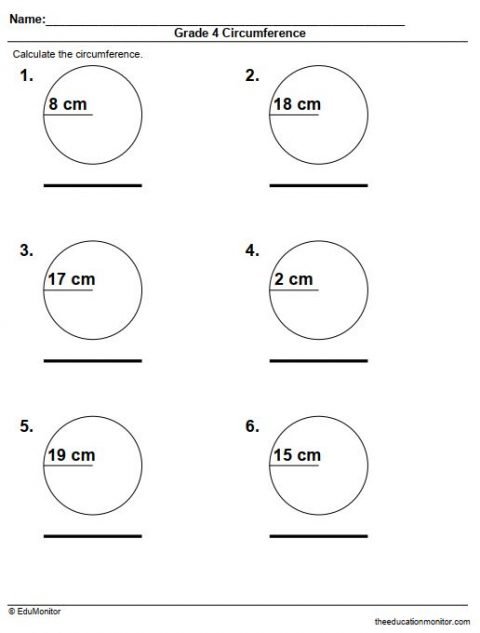 Grade 4 Circumference Worksheets - EduMonitor | Science, Math, Language ...