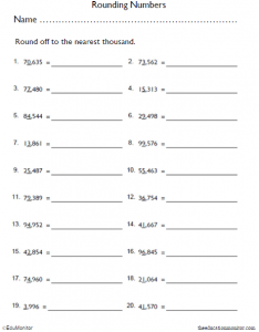 Grade 5 Rounding Numbers Math Worksheet - EduMonitor | Science, Math ...