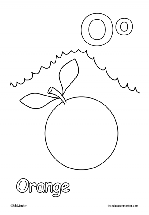 Alphabet Letter O Coloring Pages for Preschool - EduMonitor | Science ...