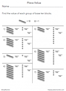 2nd Grade Base Ten Blocks Place Value Activity - EduMonitor | Science ...