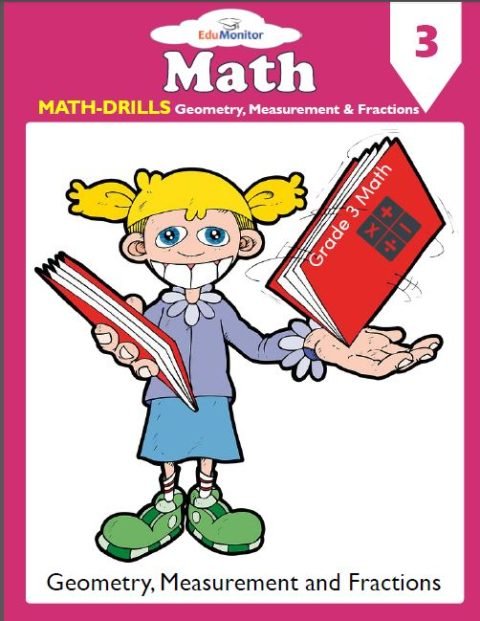 Math-Drills Geometry, Measurement & Fractions for Grade 3 - EduMonitor ...
