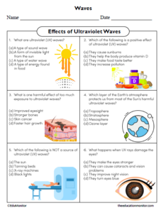 Effects of Ultraviolet Waves Sixth Grade Science Worksheet | EduMonitor ...