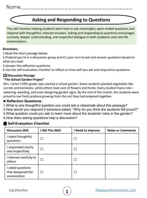 Asking and Responding to Questions I Grade 5 Techniques - EduMonitor ...