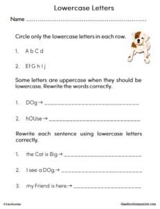 Grade 2 Lowercase Letters Worksheet - EduMonitor | Science, Math ...